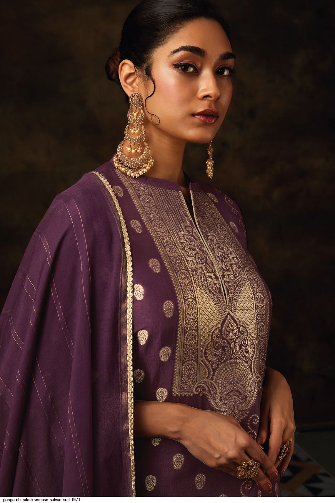 GANGA CHITRAKSH VISCOSE salwar suit 1971