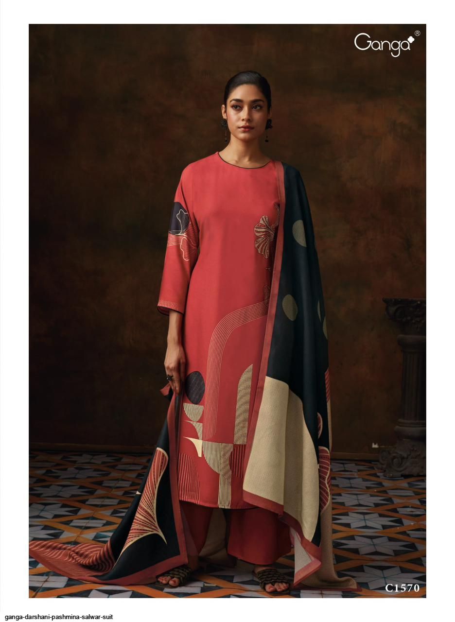 GANGA DARSHANI PASHMINA salwar suit