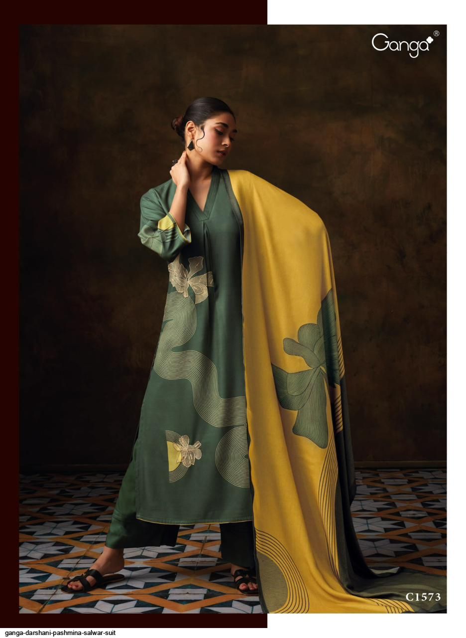 GANGA DARSHANI PASHMINA salwar suit