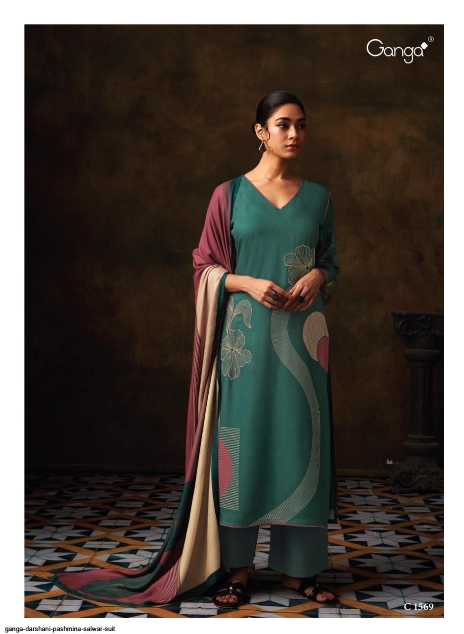 GANGA DARSHANI PASHMINA salwar suit
