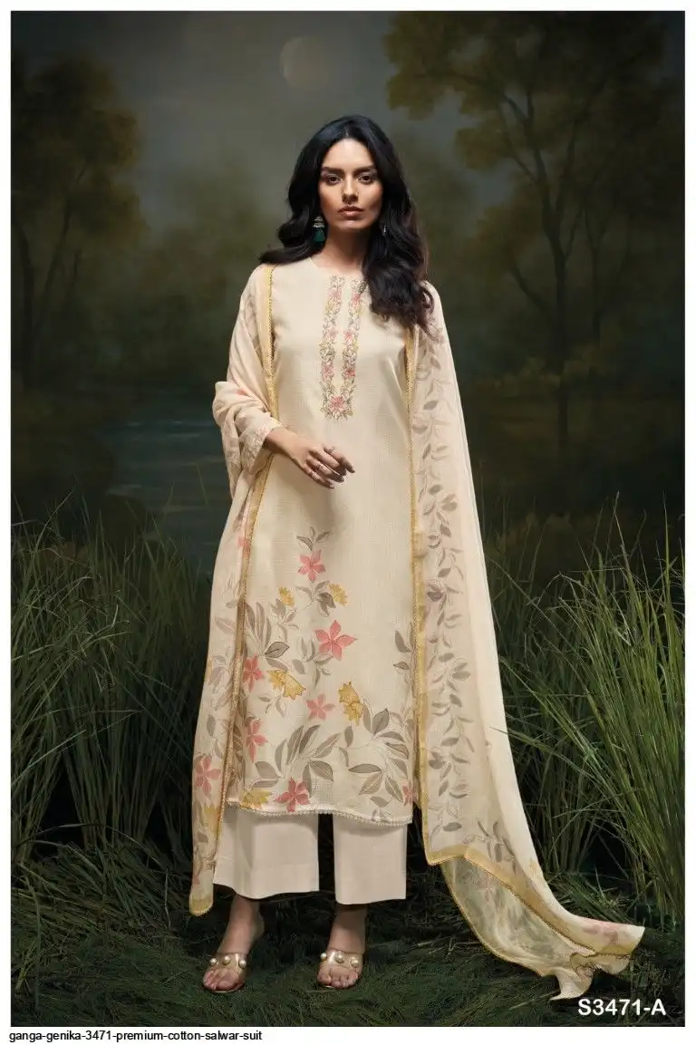 GANGA GENIKA 3471 PREMIUM COTTON salwar suit