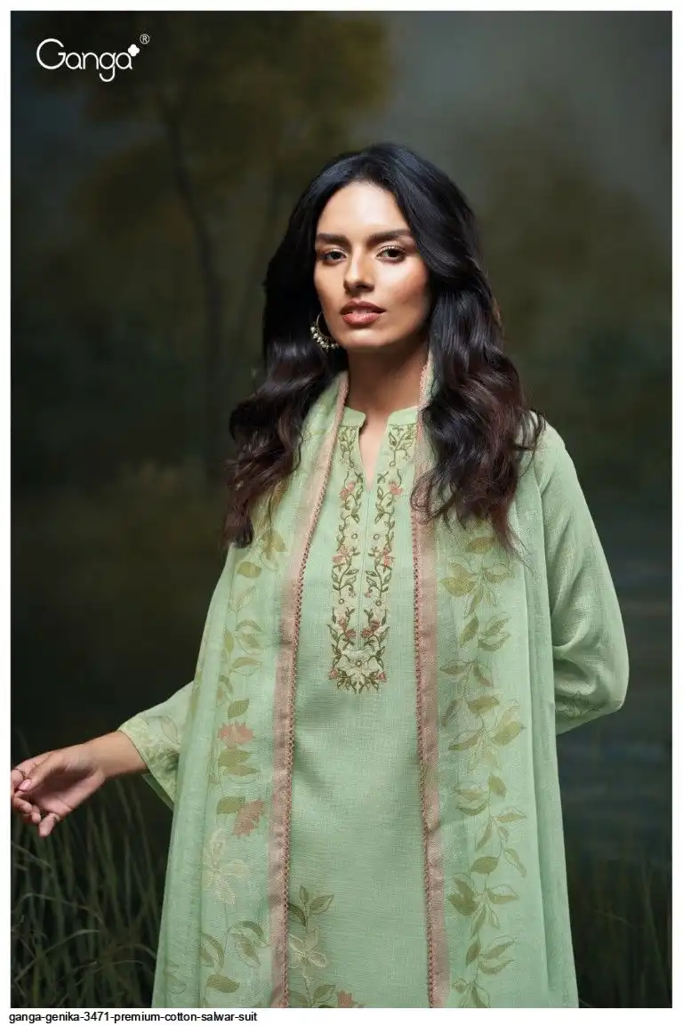 GANGA GENIKA 3471 PREMIUM COTTON salwar suit
