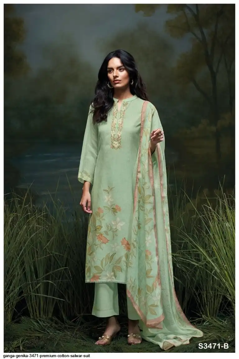GANGA GENIKA 3471 PREMIUM COTTON salwar suit