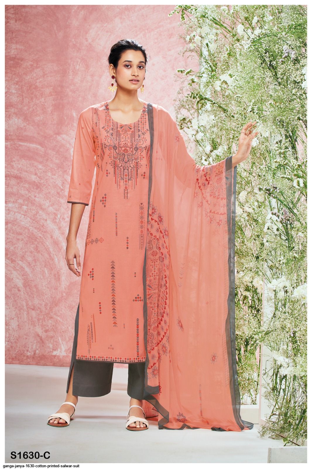 GANGA JANYA 1630 COTTON PRINTED SALWAR SUIT