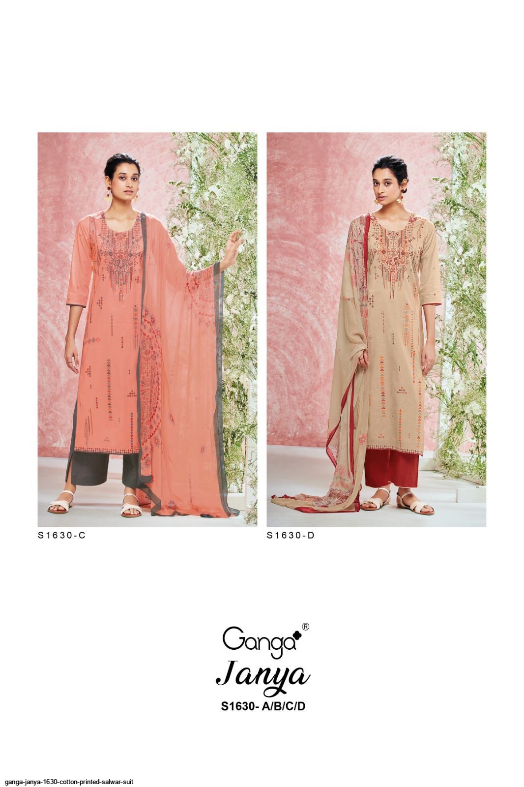 GANGA JANYA 1630 COTTON PRINTED SALWAR SUIT
