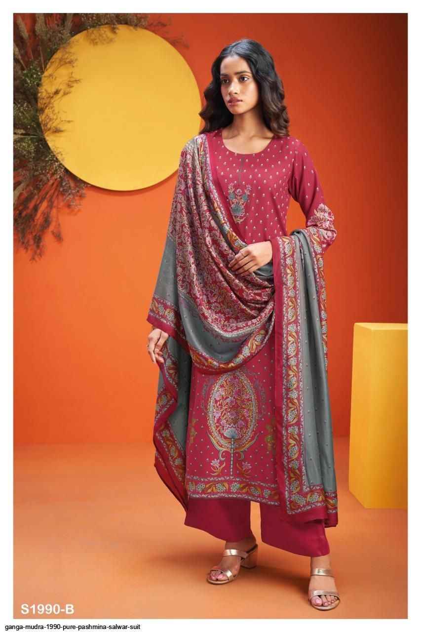GANGA MUDRA 1990 PURE PASHMINA SALWAR SUIT