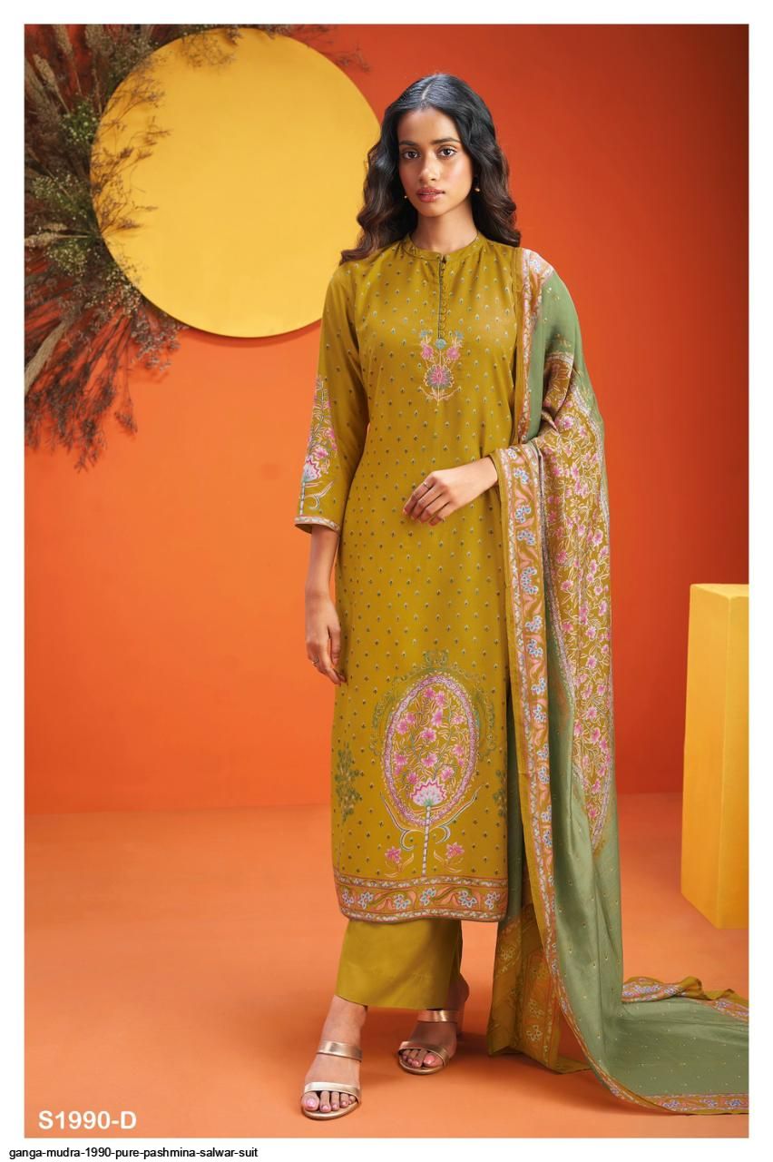 GANGA MUDRA 1990 PURE PASHMINA SALWAR SUIT