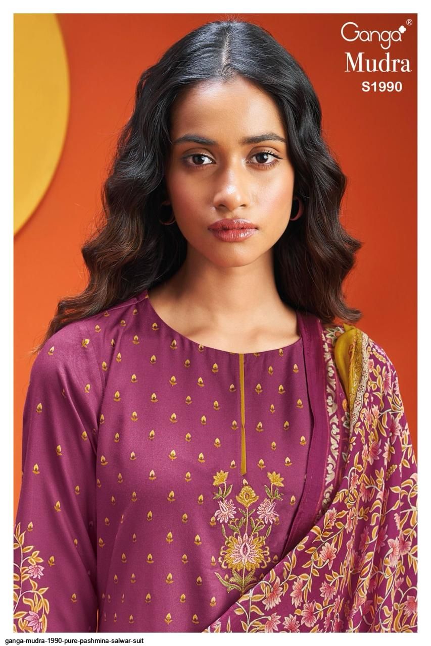 GANGA MUDRA 1990 PURE PASHMINA SALWAR SUIT