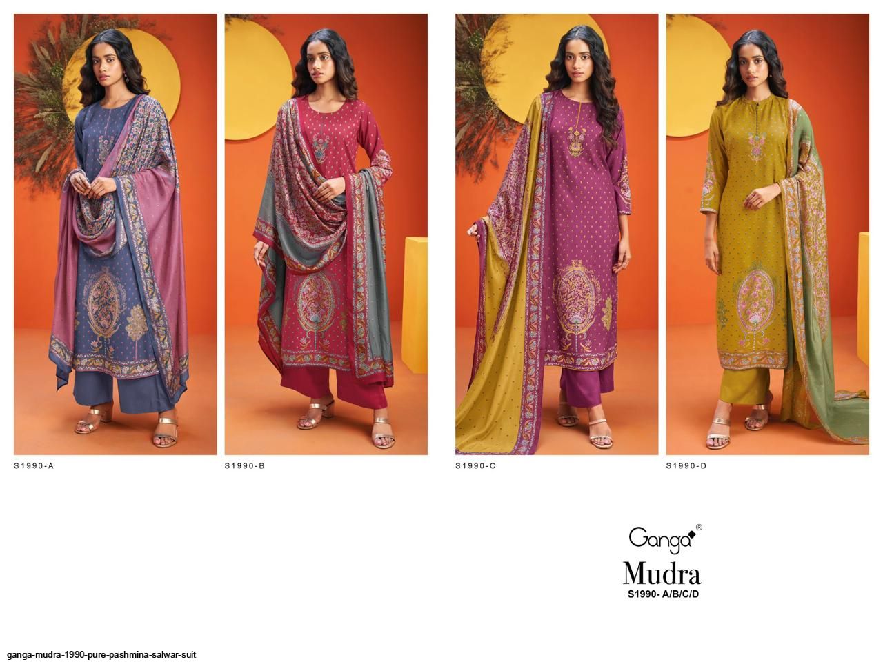 GANGA MUDRA 1990 PURE PASHMINA SALWAR SUIT