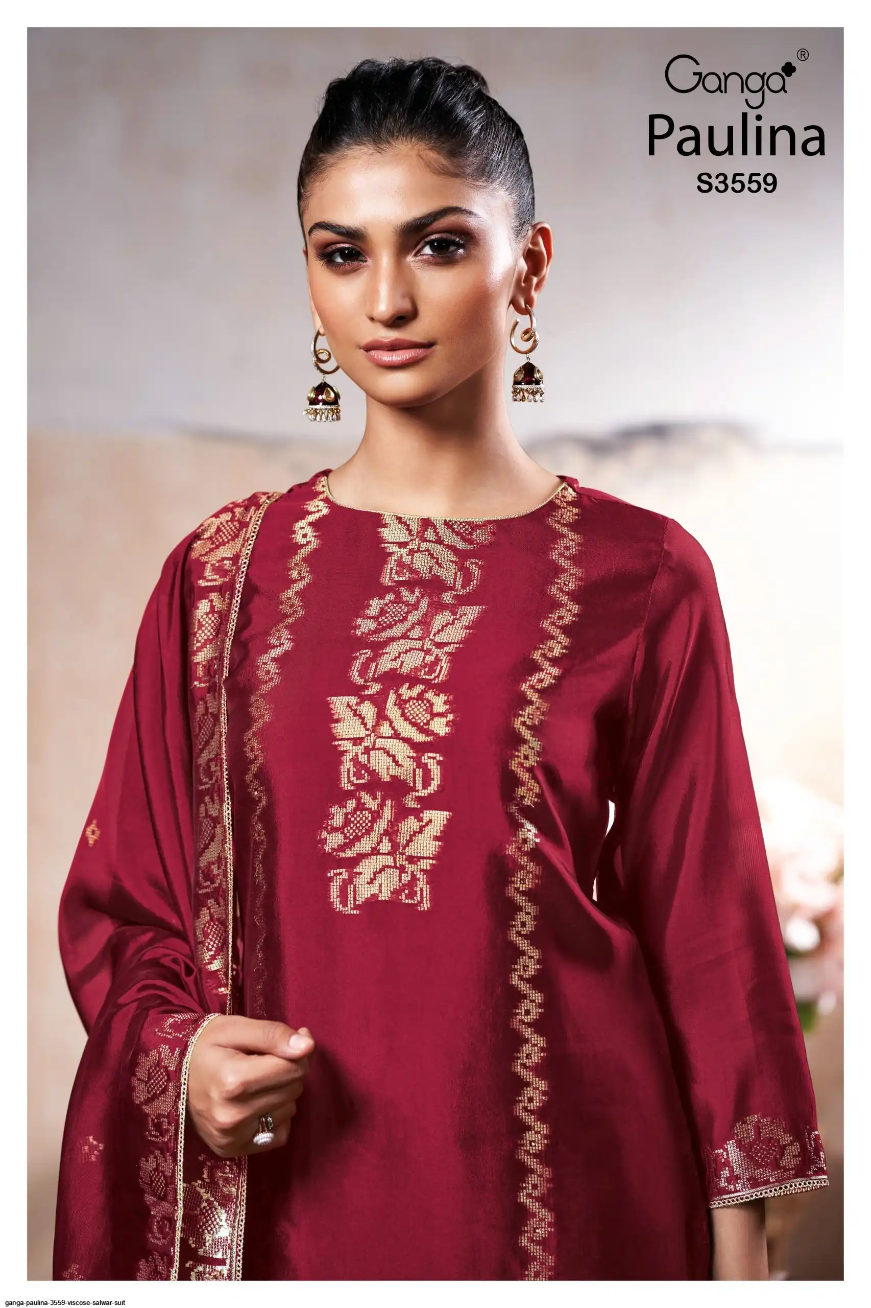 GANGA PAULINA 3559 VISCOSE SALWAR SUIT