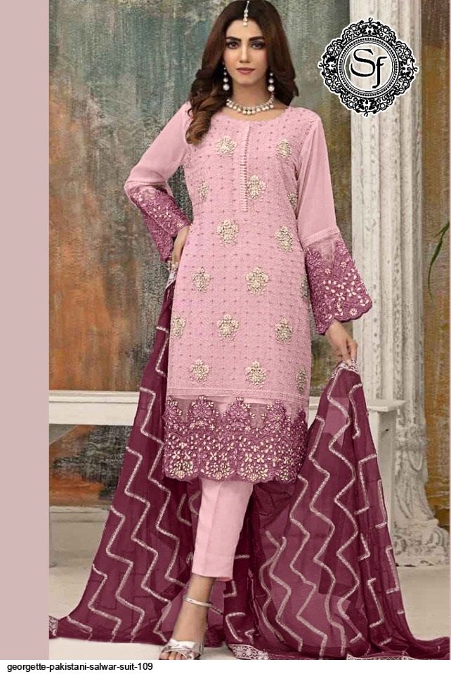 GEORGETTE PAKISTANI SALWAR SUIT 109
