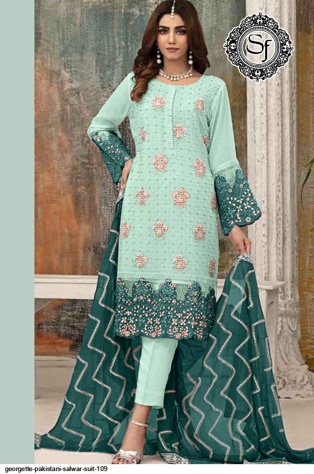 GEORGETTE PAKISTANI SALWAR SUIT 109