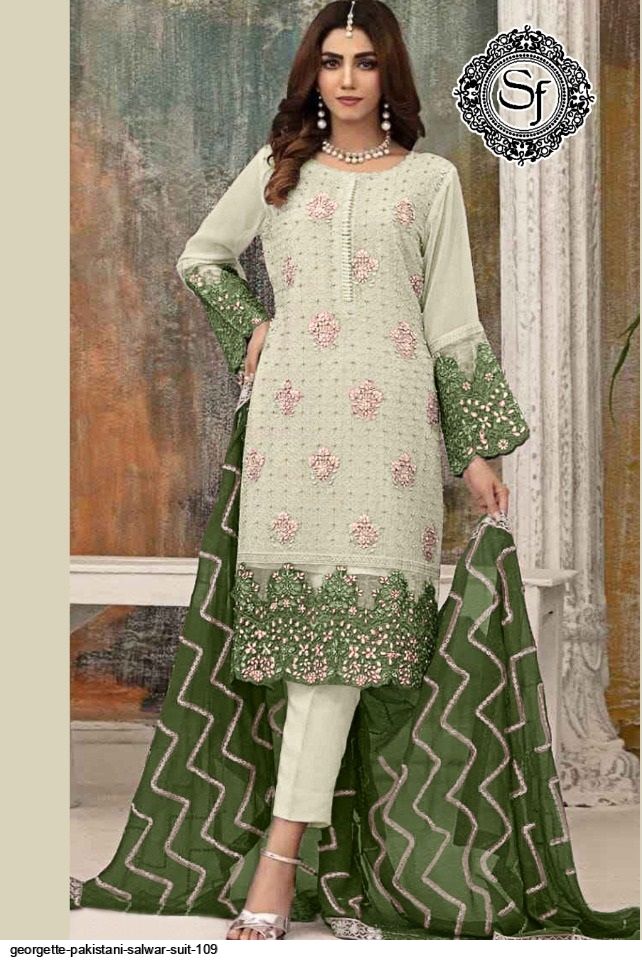 GEORGETTE PAKISTANI SALWAR SUIT 109