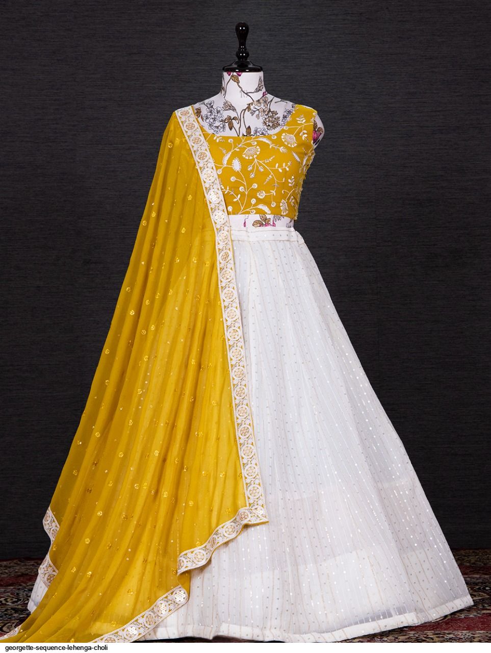georgette sequence lehenga choli