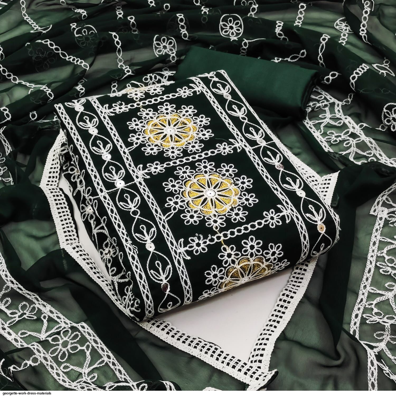 GEORGETTE WORK DRESS MATERIALS