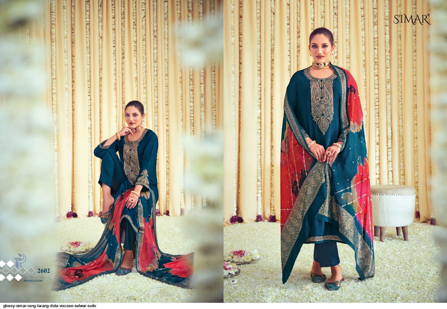 Glossy Simar Rang tarang Dola Viscose Salwar Suits