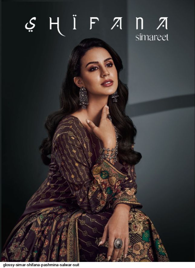 Glossy SIMAR SHIFANA PASHMINA SALWAR SUIT
