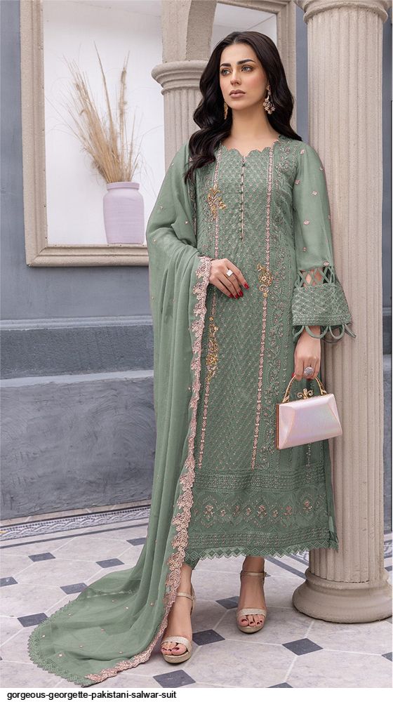 GORGEOUS GEORGETTE PAKISTANI SALWAR SUIT