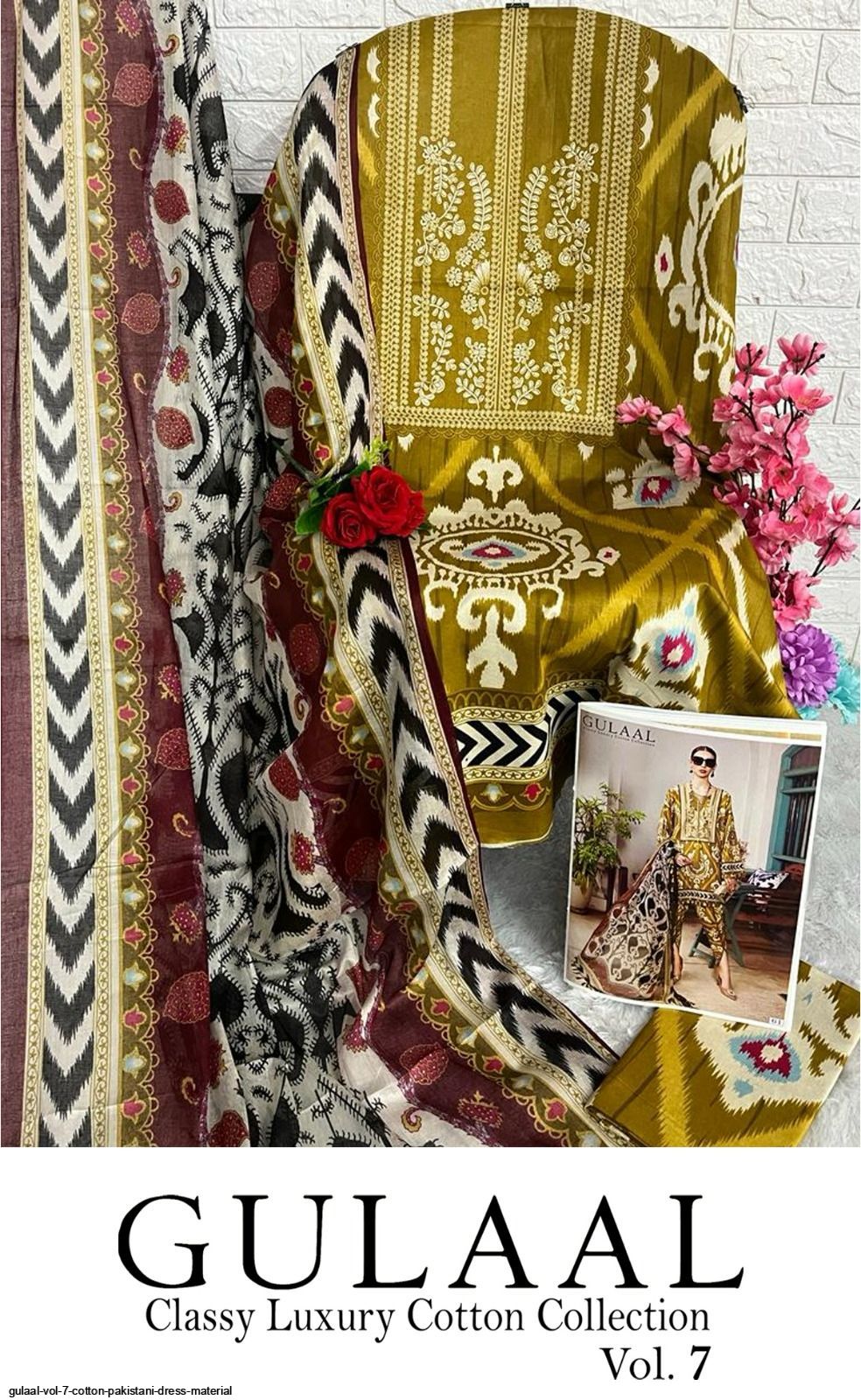 GULAAL VOL 7 COTTON PAKISTANI DRESS MATERIAL