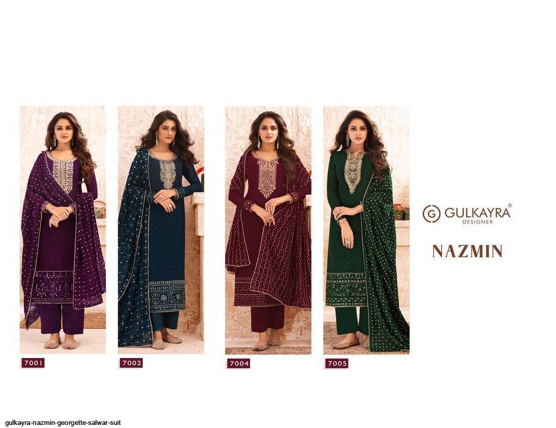 GULKAYRA NAZMIN GEORGETTE SALWAR SUIT