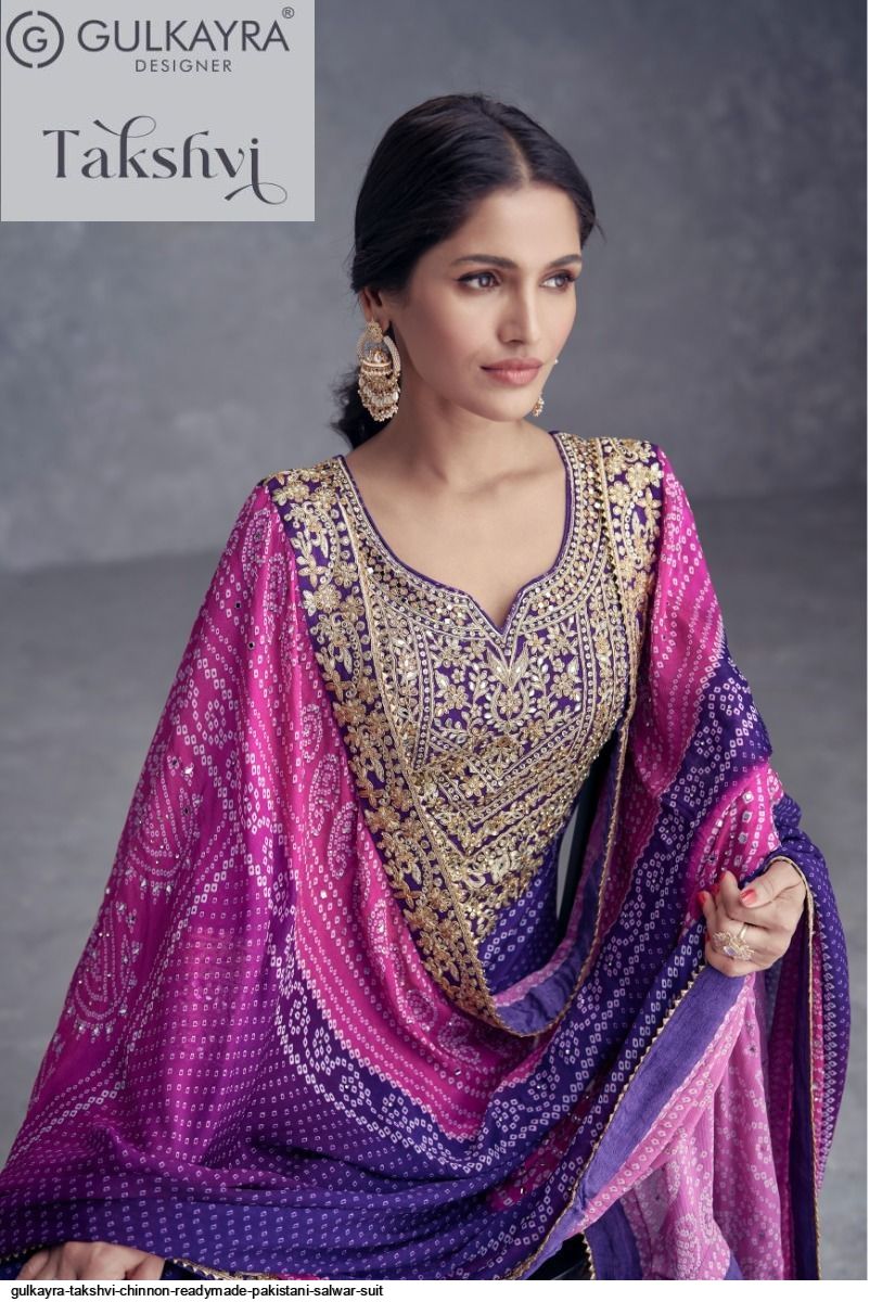Gulkayra TAKSHVI CHINNON READYMADE PAKISTANI SALWAR SUIT