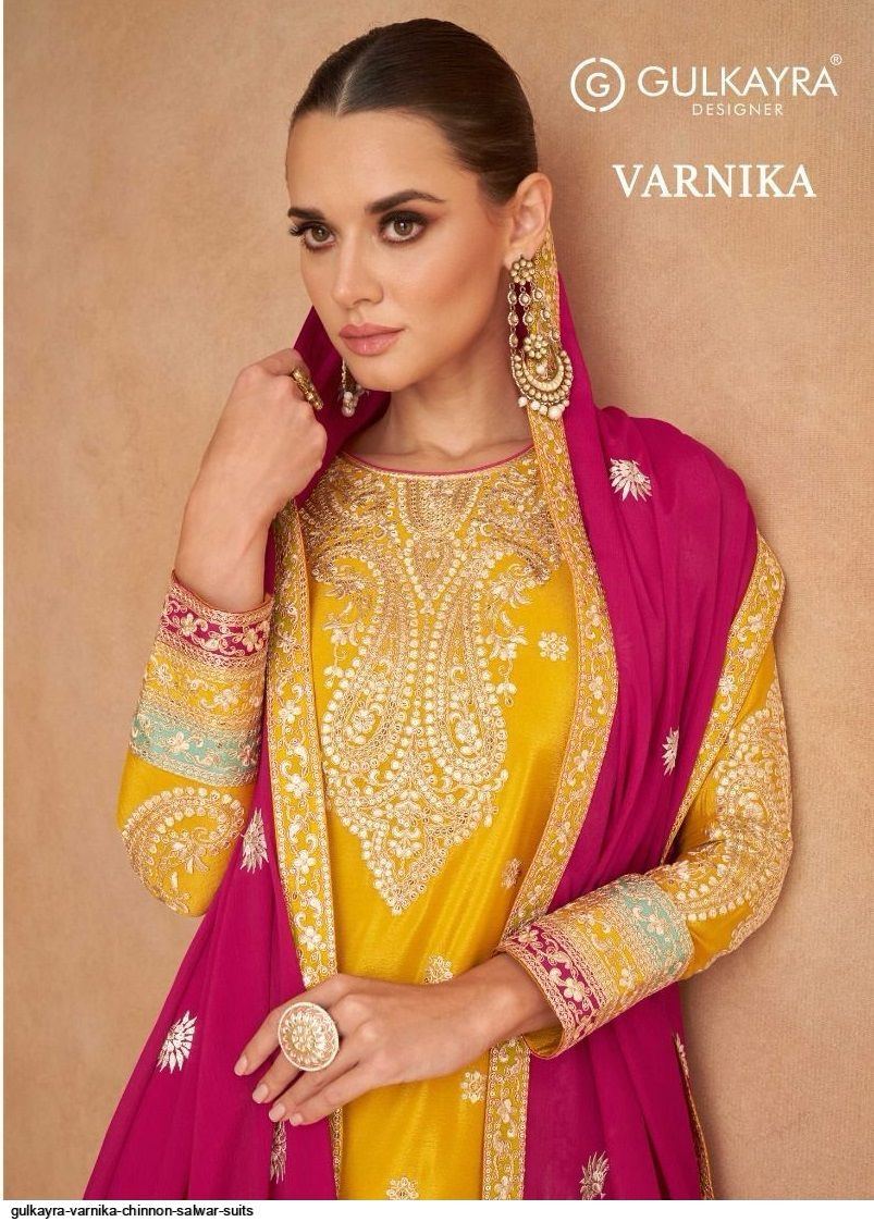 GULKAYRA VARNIKA CHINNON SALWAR SUITs