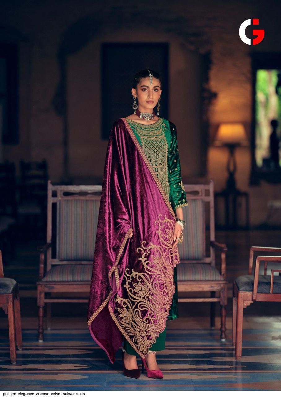 GULL JEE ELEGANCE Viscose velvet SALWAR SUITS