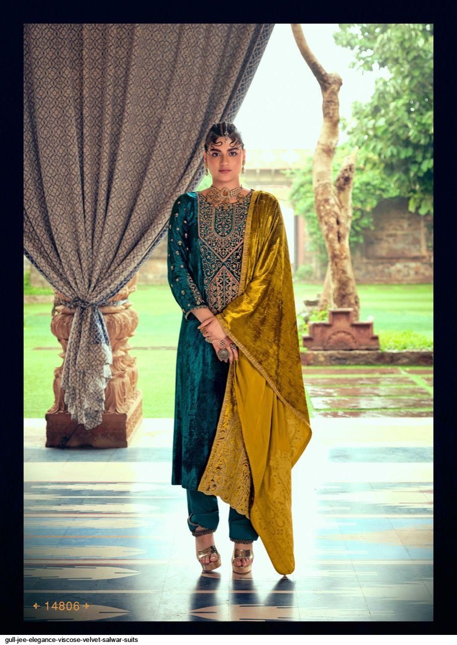 GULL JEE ELEGANCE Viscose velvet SALWAR SUITS