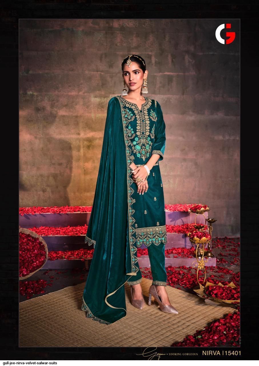 Gull JEE NIRVA Velvet salwar suits