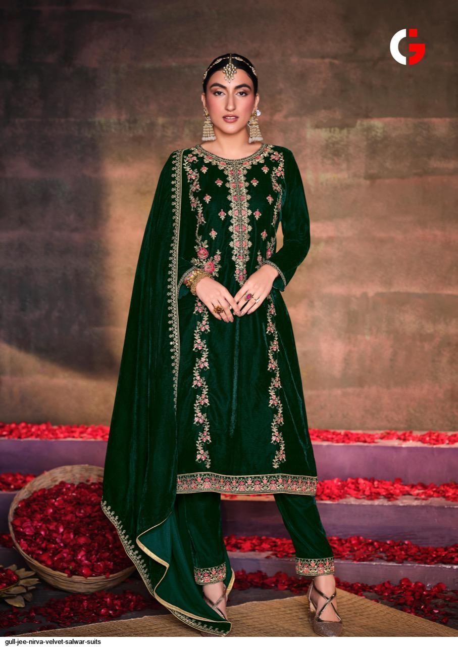 Gull JEE NIRVA Velvet salwar suits
