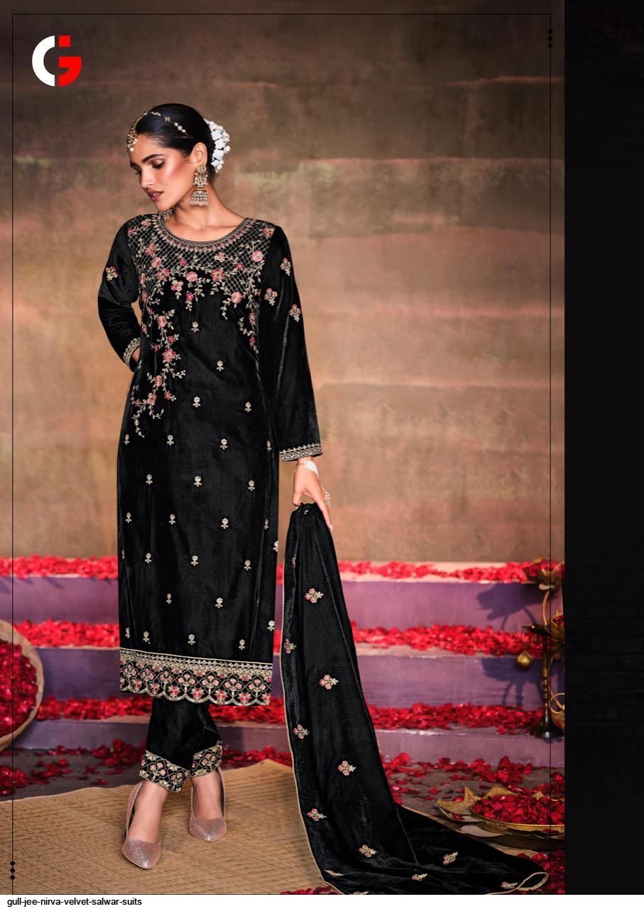 Gull JEE NIRVA Velvet salwar suits