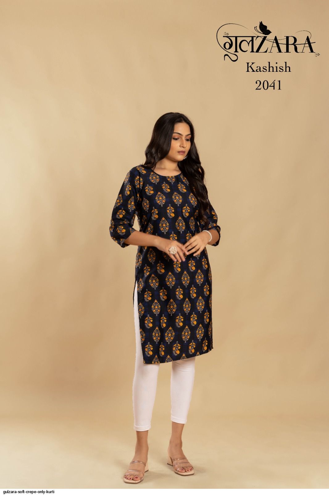 Gulzara soft crepe only kurti