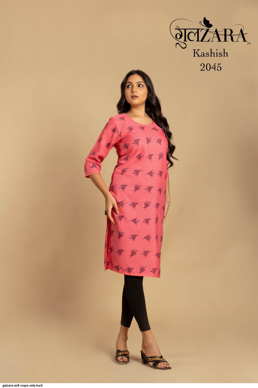 Gulzara soft crepe only kurti