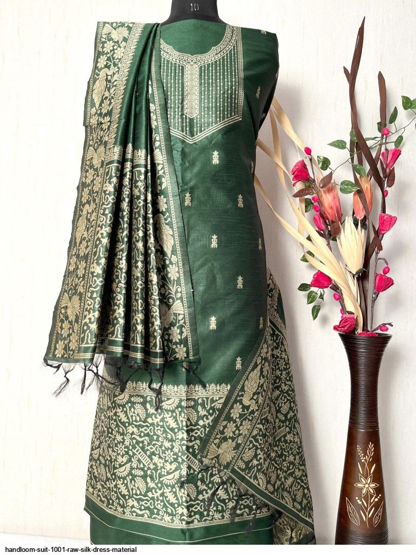 HANDLOOM SUIT 1001 RAW SILK DRESS MATERIAL