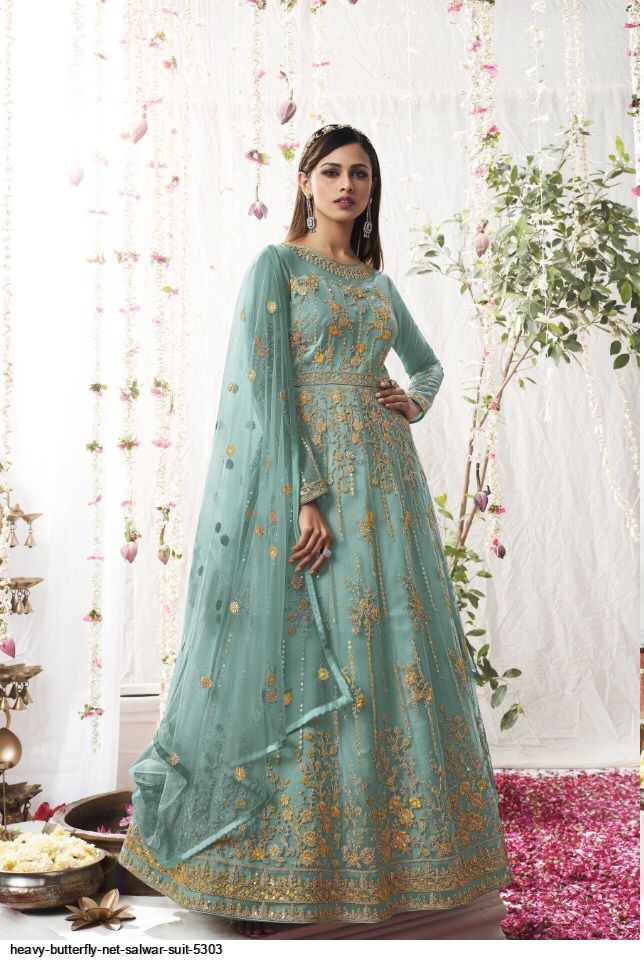 Heavy Butterfly Net salwar suit 5303