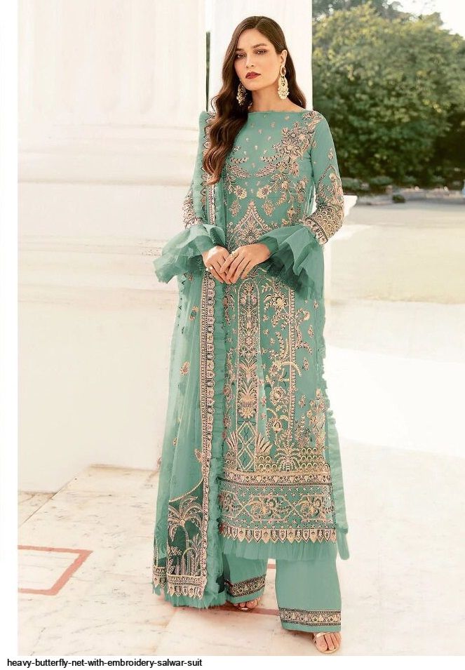 Heavy Butterfly Net With Embroidery SALWAR SUIT