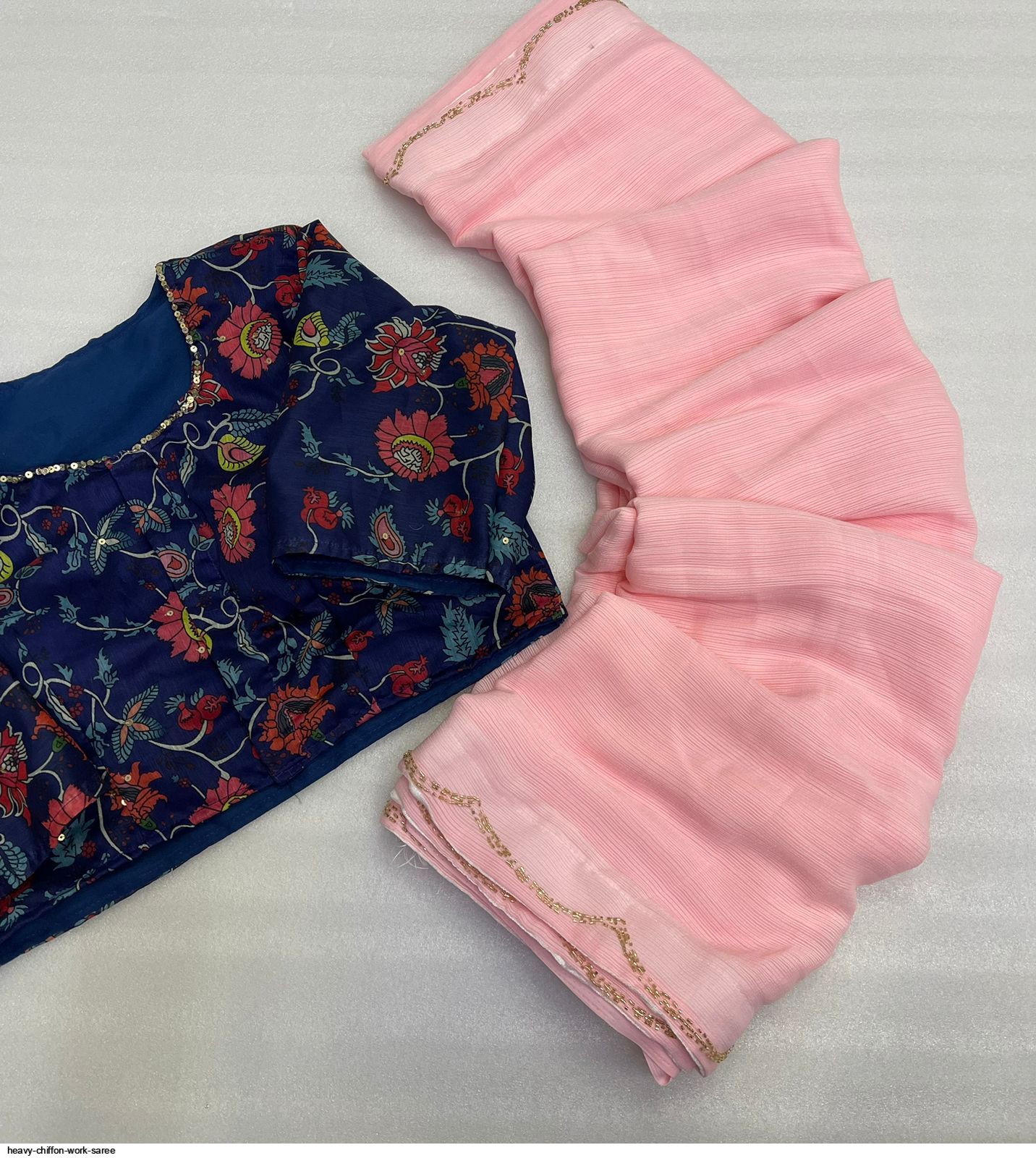 HEAVY CHIFFON WORK SAREE