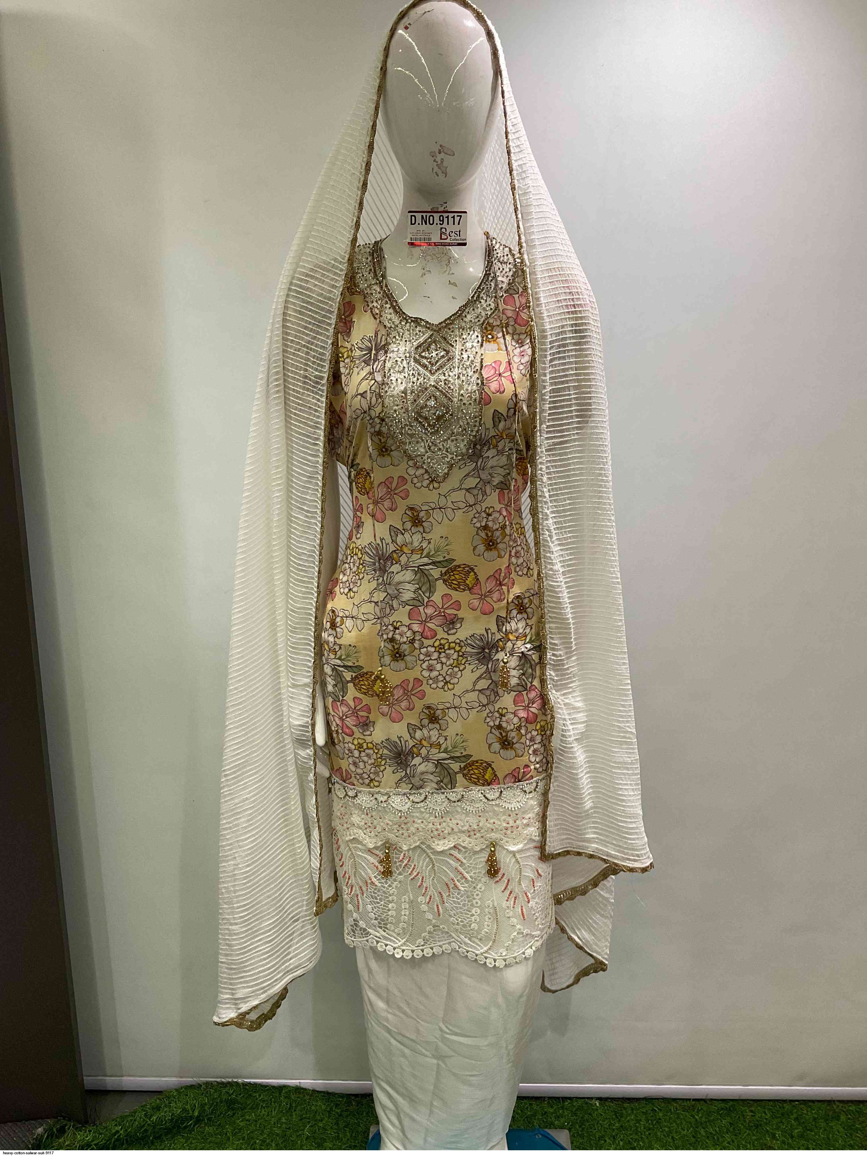 HEAVY COTTON SALWAR SUIT 9117