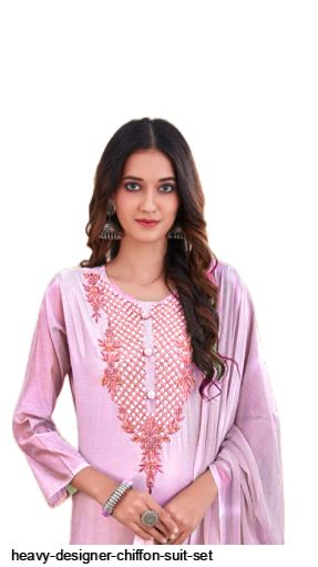 HEAVY DESIGNER CHIFFON SUIT SET