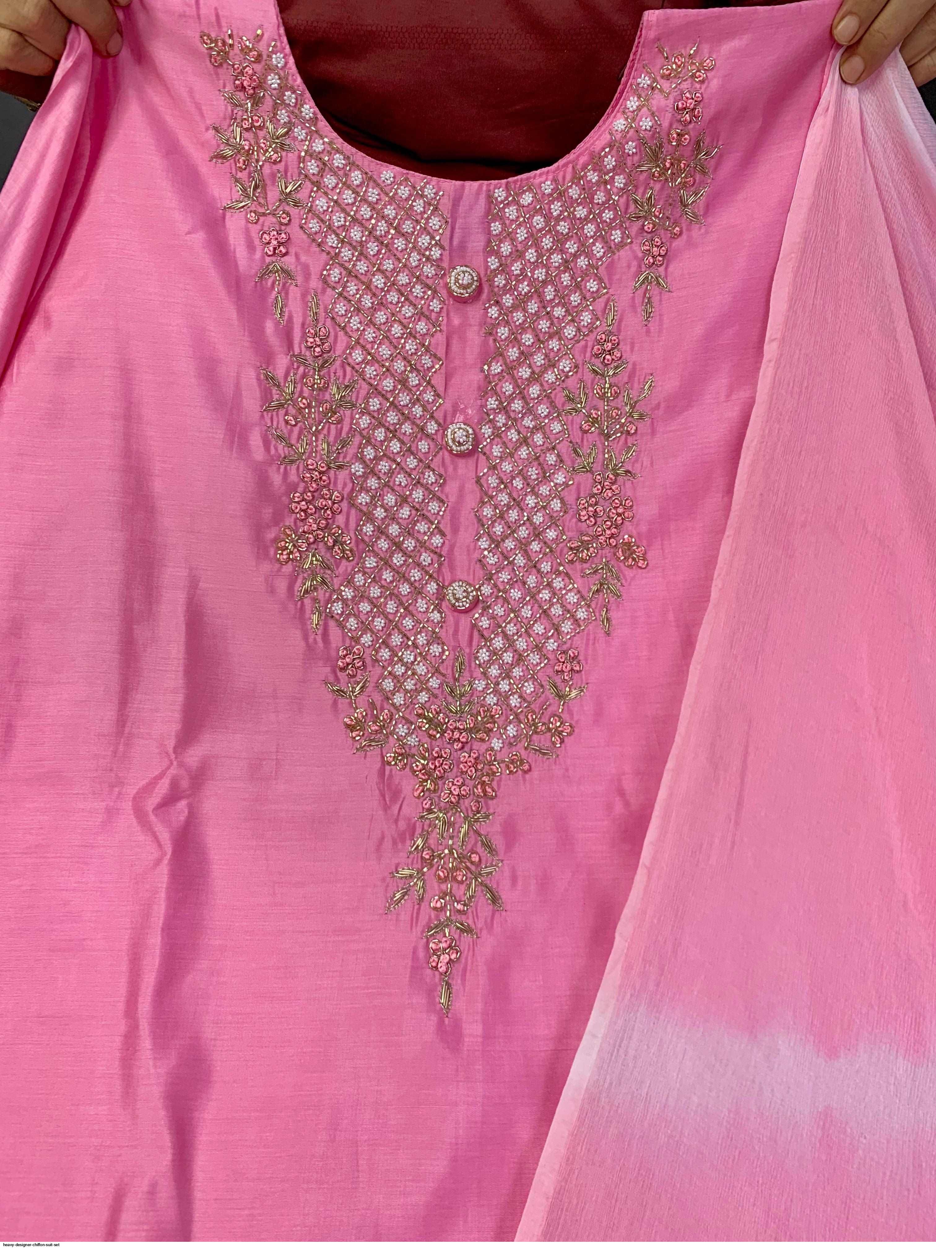 HEAVY DESIGNER CHIFFON SUIT SET