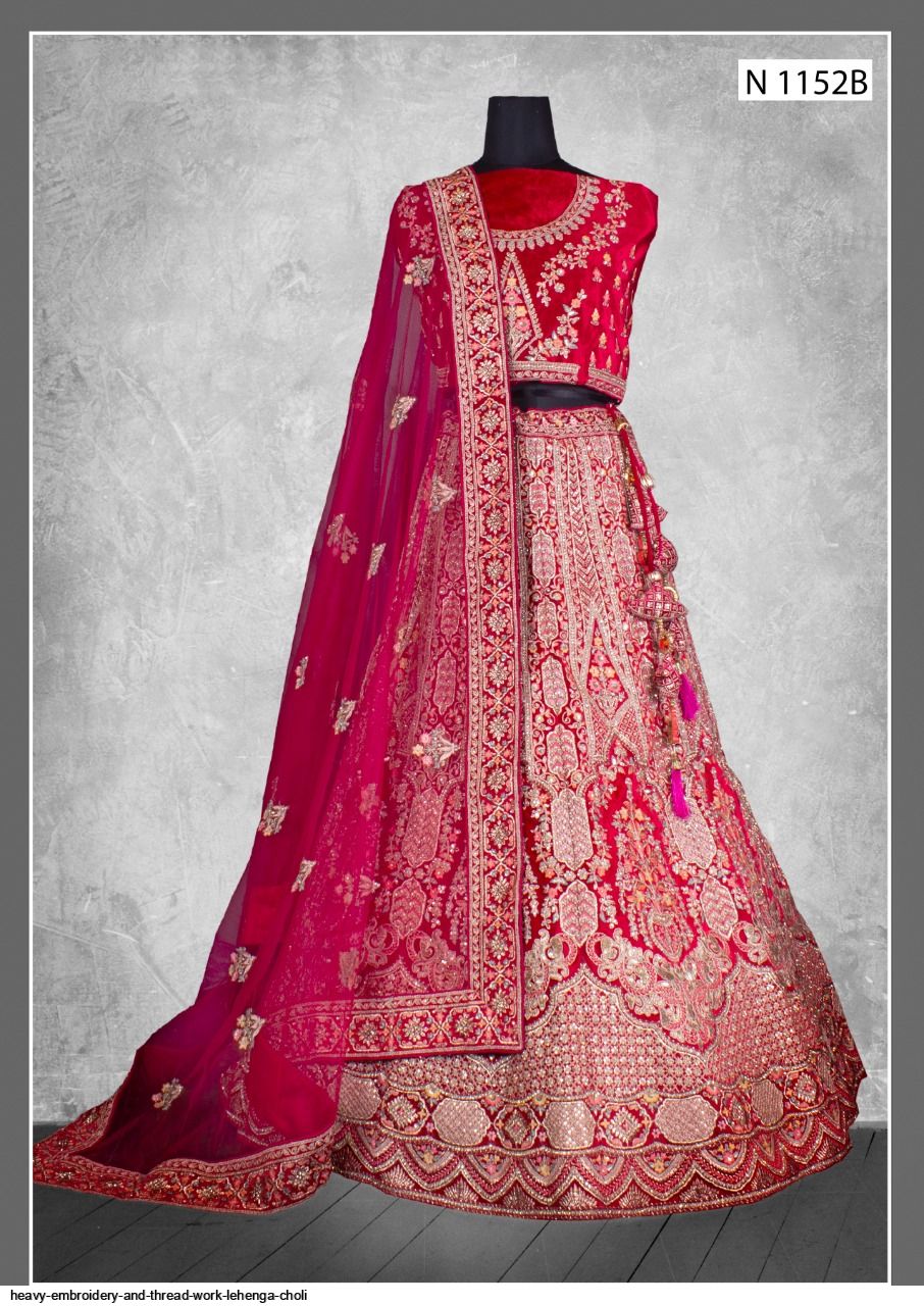 HEAVY Embroidery and Thread Work lehenga choli