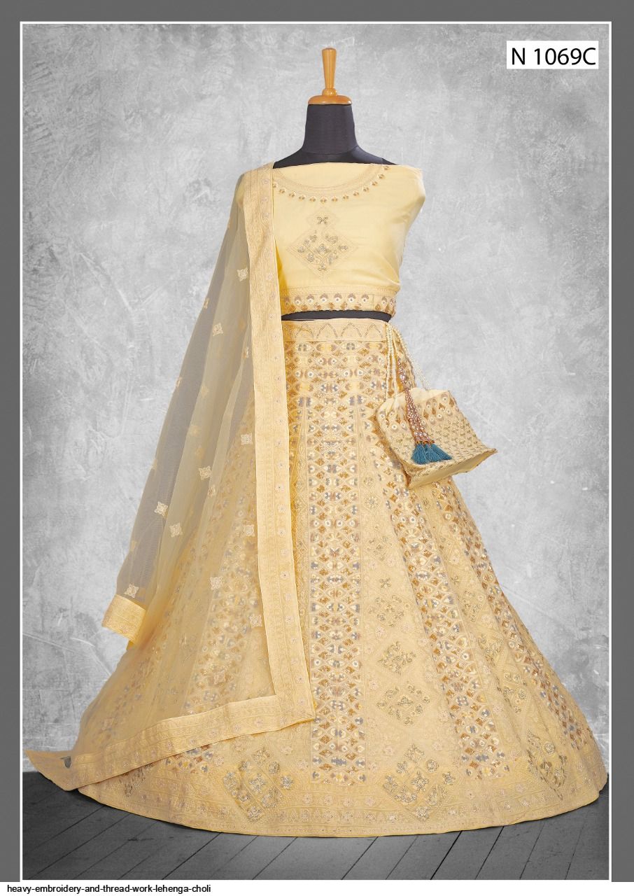HEAVY Embroidery and Thread Work lehenga choli