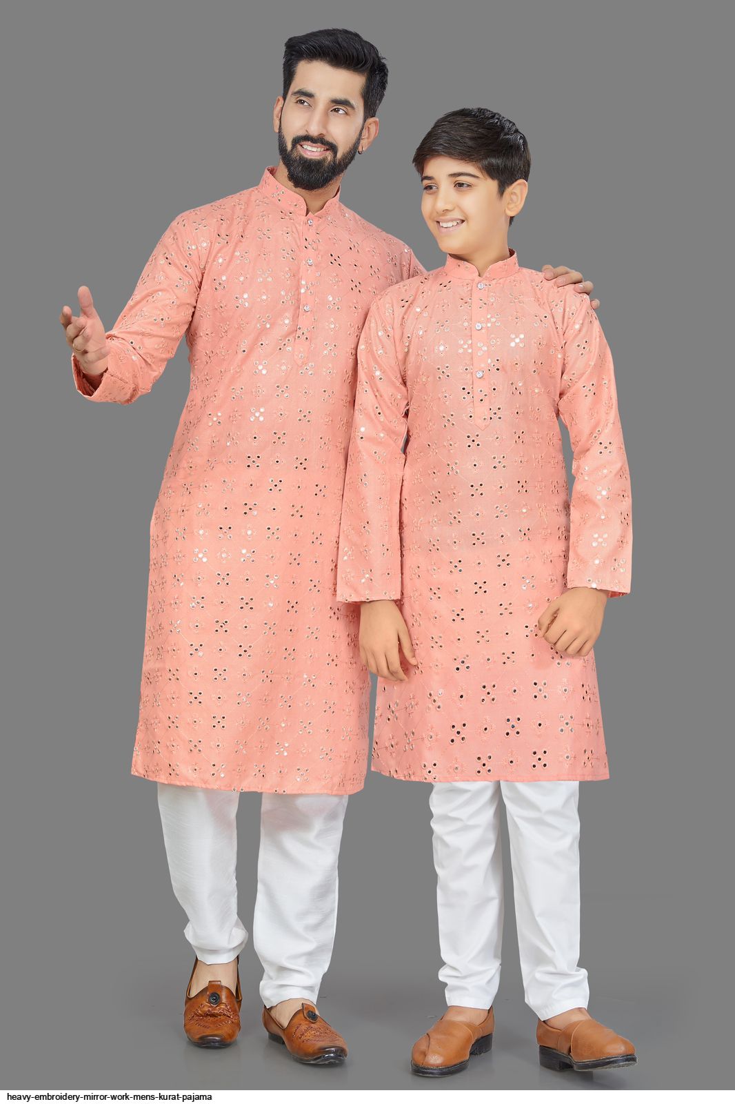 Heavy Embroidery Mirror Work MENS KURAT PAJAMA
