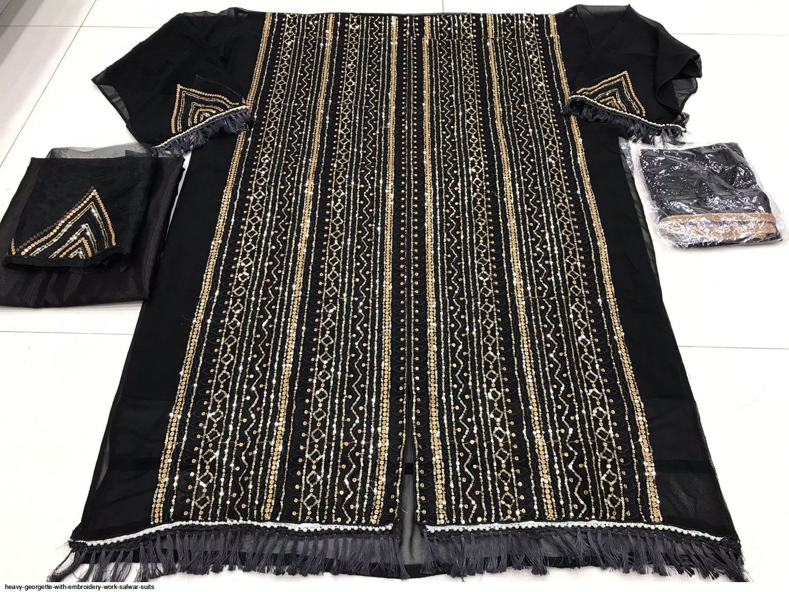 Heavy Georgette With Embroidery Work salwar suits