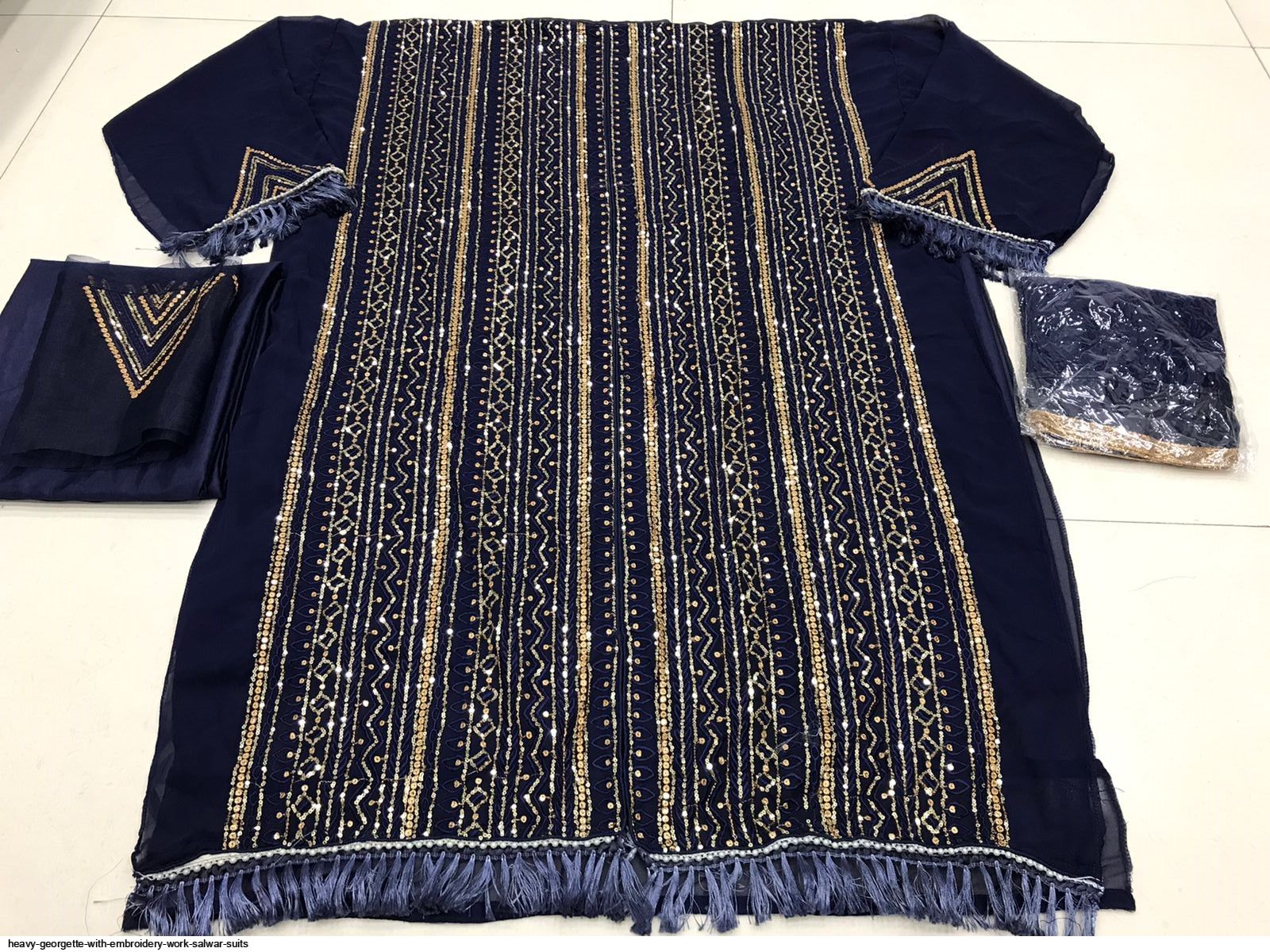 Heavy Georgette With Embroidery Work salwar suits