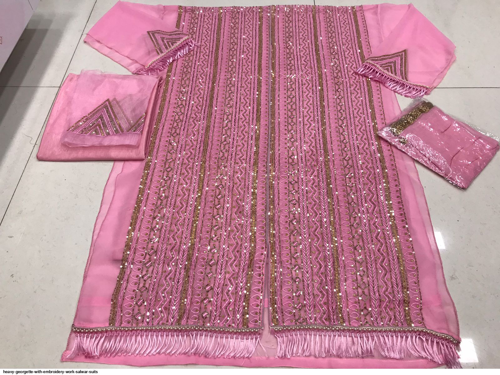 Heavy Georgette With Embroidery Work salwar suits