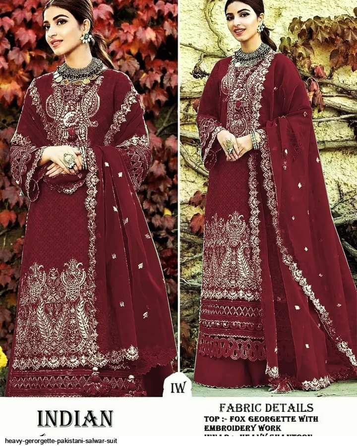 HEAVY GERORGETTE PAKISTANI SALWAR SUIT