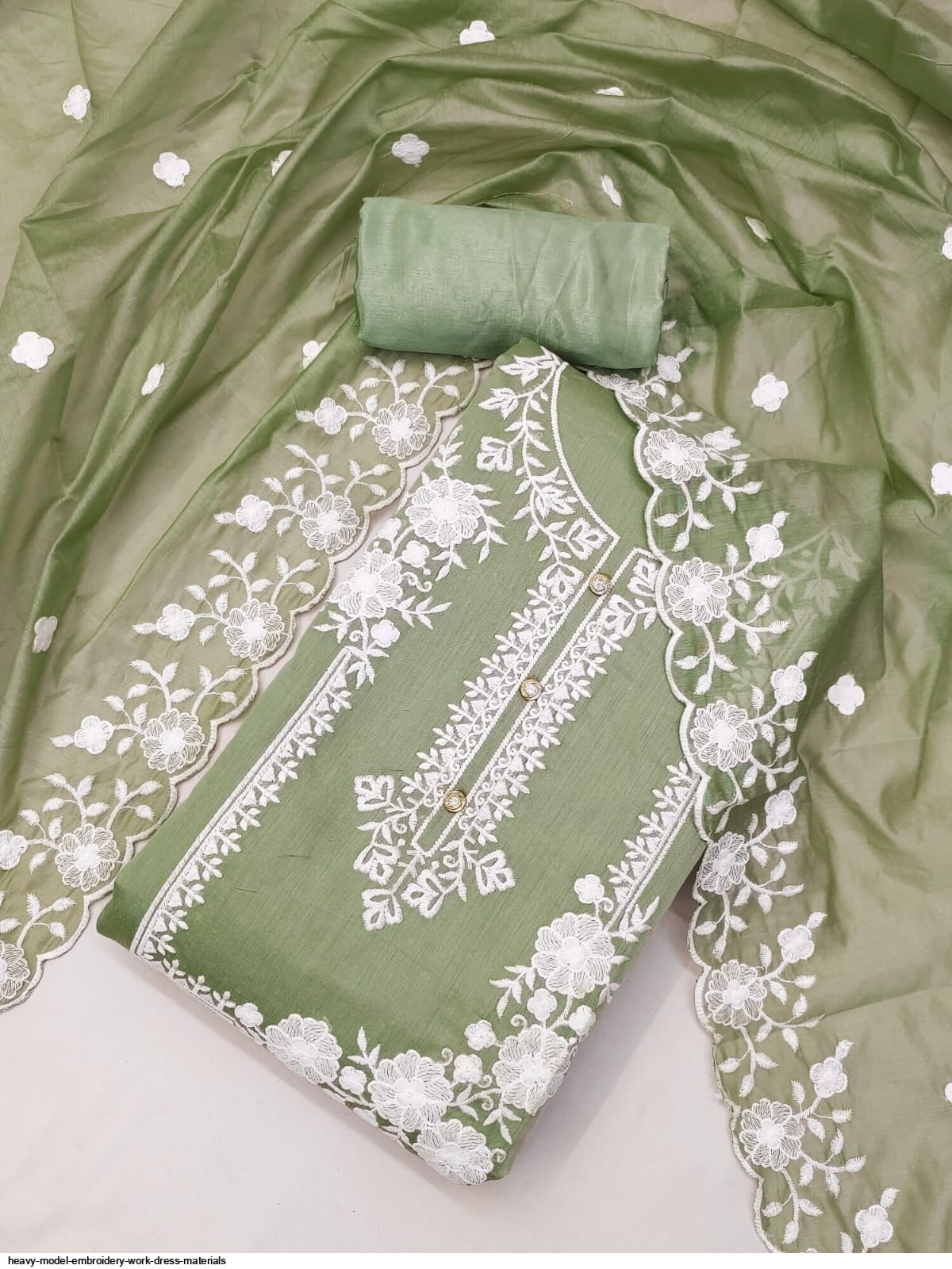 HEAVY MODEL EMBROIDERY WORK DRESS MATERIALS