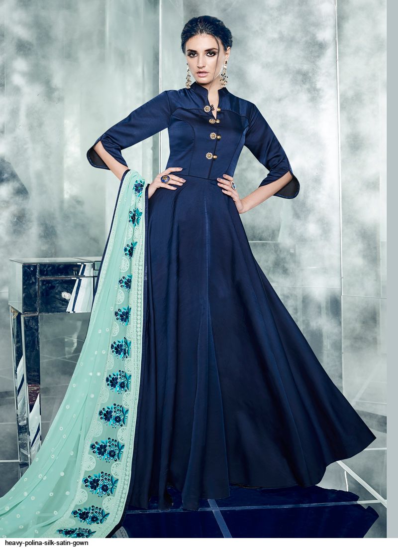 HEAVY POLINA SILK SATIN GOWN