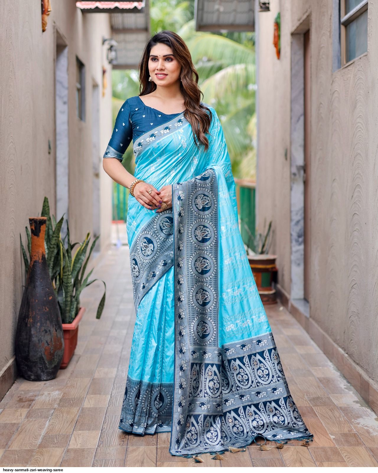 sanmati-FANCY zari-weaving-saree